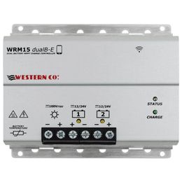 WESTERN Solarladeregler "MPPT Western WRM15 dualB-E" Spannungsregler grau Solartechnik