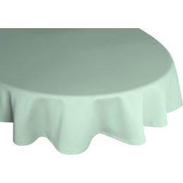 Tischdecke WIRTH "NEWBURY" Tischdecken Gr. B/L: 130 cm x 190 cm, oval, grün (mint) Tischdecken