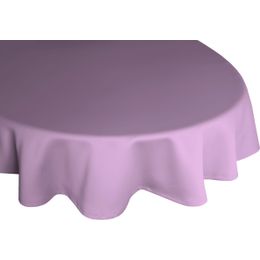 Tischdecke WIRTH "NEWBURY" Tischdecken Gr. B/L: 130 cm x 190 cm, oval, lila (flieder) Tischdecken