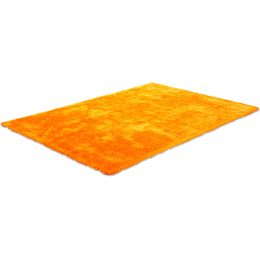 Hochflor-Teppich Tom Tailor HOME "Soft" Teppiche Gr. B/L: 65 cm x 135 cm, 35 mm, 1 St., orange Esszimmerteppiche