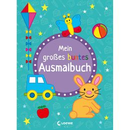 Loewe Verlag Mein großes buntes Ausmalbuch (Hase), Kartoniert (TB)
