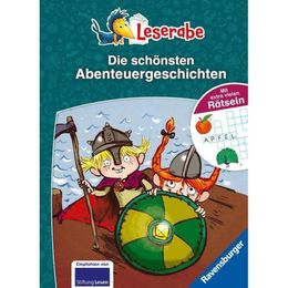 RAVENSBURGER VERLAG Die schönsten Abenteuergeschichten mit extra vielen Rätseln - Leserabe ab 1. Klasse - Erstlesebuch für Kinder ab 6 Jahren - Henriette Wich, Tino, Gebunden