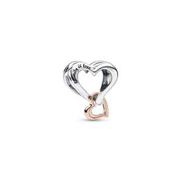 Pandora Charm-Einhänger 782642C00 Charm Damen Unendlichkeits-Herz Offen Silber 14k Rosévergol
