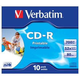 Verbatim CD-Rohling CD-R 700 MB 52x 10er-Pack CD-Rohlinge