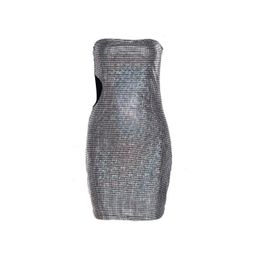 ZWY Dirndl Rückenfreie schmale Passform mit One-Shoulder-Ausschnitt Kleid Eleganz unter der Sonne Luftige Leichtigkeit