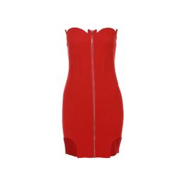 ZWY Dirndl Slim-Fit-Kleid mit unregelmäßigem Röhrenoberteil Kurzer Stil Eleganz unter der Sonne Luftige Leichtigkeit
