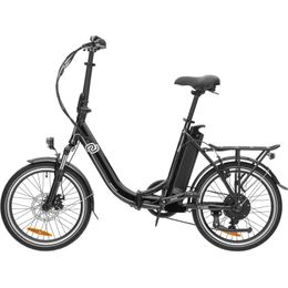 E-Bike VECOCRAFT "E-Pax" E-Bikes Gr. 46 cm, 20 Zoll (50,80 cm), schwarz E-Bikes