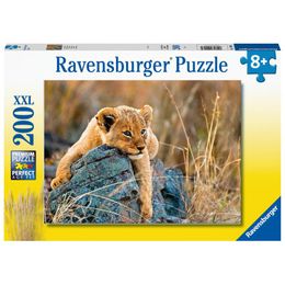 RAVENSBURGER VERLAG Ravensburger Kinderpuzzle - Kleiner Löwe - 200 Teile Puzzle für Kinder ab 8 Jahren