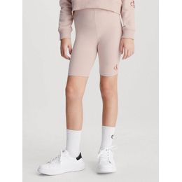 Calvin Klein Jeans Radlerhose CK LOGO CYCLING SHORTS Kinder bis 16 Jahre, rosa