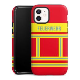 DeinDesign iPhone 12 mini Handy Panzer Handyh&uuml;lle robuste Outdoor H&uuml;lle Schutzh&uuml;lle matt Fire Fighters Fire Fighter Life Saver Tough Case