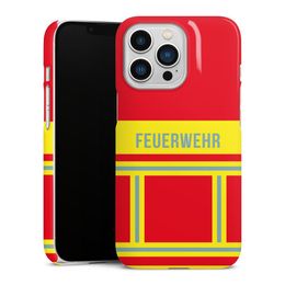 DeinDesign iPhone 13 Pro Handy Premium Case Smartphone Handyh&uuml;lle Schutzh&uuml;lle gl&auml;nzend Fire Fighters Life Saver Fire Fighter Premium Case