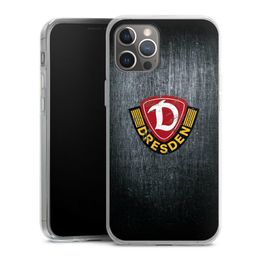 DeinDesign iPhone 12 Pro Max Handy Silikon H&uuml;lle Case transparent Handyh&uuml;lle Sgd Official Licensed Product Sg Dynamo Dresden Silikon Case