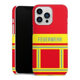 DeinDesign iPhone 13 Pro Handy Premium Case Smartphone Handyh&uuml;lle Schutzh&uuml;lle matt Fire Fighters Life Saver Fire Fighter Premium Case