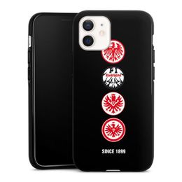 DeinDesign iPhone 12 Handy Silikon H&uuml;lle Case schwarz Handyh&uuml;lle Eintracht Frankfurt Soccer Sge