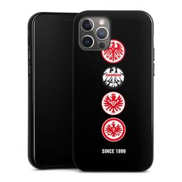 DeinDesign iPhone 12 Pro Handy Silikon H&uuml;lle Case schwarz Handyh&uuml;lle Eintracht Frankfurt Soccer Sge