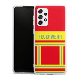 DeinDesign Galaxy A33 5G Handy Silikon H&uuml;lle Case transparent Handyh&uuml;lle Fire Fighters Fire Fighter Life Saver Silikon Case