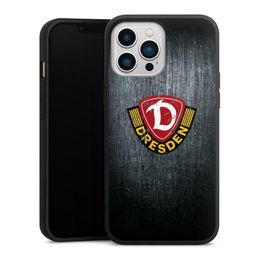 DeinDesign iPhone 13 Pro Max Handy Premium Silikon H&uuml;lle Handyh&uuml;lle schwarz Case Sgd Official Licensed Product Sg Dynamo Dresden Silikon Premium Case