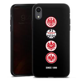 DeinDesign iPhone Xr Handy Silikon H&uuml;lle Case schwarz Handyh&uuml;lle Eintracht Frankfurt Soccer Sge
