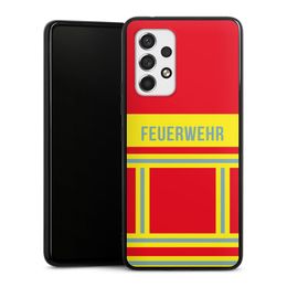DeinDesign Galaxy A53 5G Handy Silikon H&uuml;lle Case schwarz Handyh&uuml;lle Fire Fighters Fire Fighter Life Saver