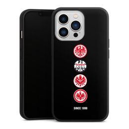 DeinDesign iPhone 13 Pro Handy Premium Silikon H&uuml;lle Handyh&uuml;lle schwarz Case Eintracht Frankfurt Soccer Sge Silikon Premium Case