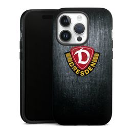 DeinDesign iPhone 14 Pro Handy Panzer Handyh&uuml;lle robuste Outdoor H&uuml;lle Schutzh&uuml;lle matt Sgd Official Licensed Product Sg Dynamo Dresden Tough Case
