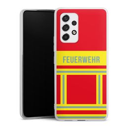 DeinDesign Galaxy A53 5G Handy Silikon H&uuml;lle Case transparent Handyh&uuml;lle Fire Fighters Fire Fighter Life Saver Silikon Case