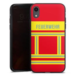 DeinDesign iPhone Xr Handy Silikon H&uuml;lle Case schwarz Handyh&uuml;lle Fire Fighters Life Saver Fire Fighter
