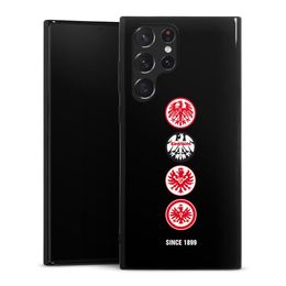 DeinDesign Galaxy S22 Ultra Handy Silikon H&uuml;lle Case schwarz Handyh&uuml;lle Eintracht Frankfurt Soccer Sge
