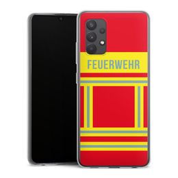 DeinDesign Galaxy A32 4G Handy Silikon H&uuml;lle Case transparent Handyh&uuml;lle Fire Fighters Life Saver Fire Fighter Silikon Case