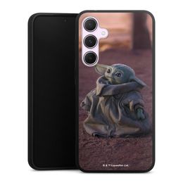 DeinDesign Galaxy A55 5G Handy Premium Silikon H&uuml;lle Handyh&uuml;lle schwarz Case The Child Star Wars Baby Yoda Silikon Premium Case