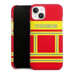 DeinDesign iPhone 14 Handy Premium Case Smartphone Handyh&uuml;lle Schutzh&uuml;lle matt Fire Fighters Life Saver Fire Fighter Premium Case