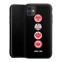 DeinDesign iPhone 11 Handy Premium Silikon H&uuml;lle Handyh&uuml;lle schwarz Case Eintracht Frankfurt Soccer Sge Silikon Premium Case