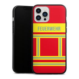 DeinDesign iPhone 13 Pro Max Handy Silikon H&uuml;lle Case schwarz Handyh&uuml;lle Fire Fighters Life Saver Fire Fighter
