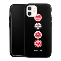 DeinDesign iPhone 12 mini Handy Silikon H&uuml;lle Case schwarz Handyh&uuml;lle Eintracht Frankfurt Soccer Sge