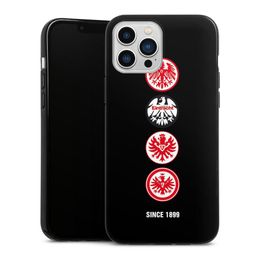 DeinDesign iPhone 13 Pro Max Handy Silikon H&uuml;lle Case schwarz Handyh&uuml;lle Eintracht Frankfurt Soccer Sge