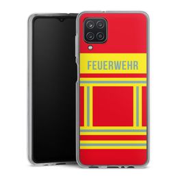 DeinDesign Galaxy A12 Handy Silikon H&uuml;lle Case transparent Handyh&uuml;lle Fire Fighters Fire Fighter Life Saver Silikon Case