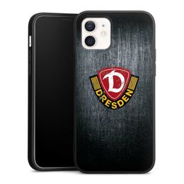 DeinDesign iPhone 12 Handy Premium Silikon H&uuml;lle Handyh&uuml;lle schwarz Case Sgd Official Licensed Product Sg Dynamo Dresden Silikon Premium Case