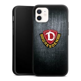 DeinDesign iPhone 12 mini Handy Premium Silikon H&uuml;lle Handyh&uuml;lle schwarz Case Sgd Official Licensed Product Sg Dynamo Dresden Silikon Premium Case
