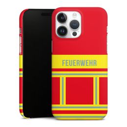 DeinDesign iPhone 14 Pro Max Handy Premium Case Smartphone Handyh&uuml;lle Schutzh&uuml;lle matt Fire Fighters Life Saver Fire Fighter Premium Case
