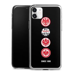 DeinDesign iPhone 11 Handy Slim Case Silikon Handyh&uuml;lle transparent H&uuml;lle extra d&uuml;nn Sge Eintracht Frankfurt Soccer Silikon Slim Case