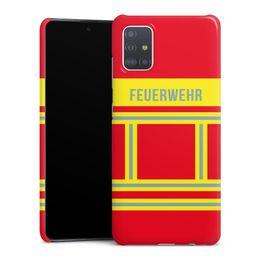 DeinDesign Galaxy A51 Handy Premium Case Smartphone Handyh&uuml;lle Schutzh&uuml;lle gl&auml;nzend Fire Fighters Life Saver Fire Fighter Premium Case