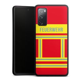 DeinDesign Galaxy S20 FE Handy Premium Silikon H&uuml;lle Handyh&uuml;lle schwarz Case Fire Fighters Fire Fighter Life Saver Silikon Premium Case