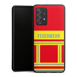 DeinDesign Galaxy A52s 5G Handy Premium Silikon H&uuml;lle Handyh&uuml;lle schwarz Case Fire Fighter Fire Fighters Life Saver Silikon Premium Case
