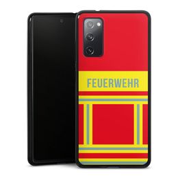 DeinDesign Galaxy S20 FE 5G Handy Silikon H&uuml;lle Case schwarz Handyh&uuml;lle Fire Fighters Fire Fighter Life Saver