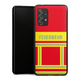 DeinDesign Galaxy A52s 5G Handy Silikon H&uuml;lle Case schwarz Handyh&uuml;lle Fire Fighter Fire Fighters Life Saver