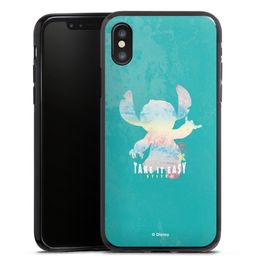 DeinDesign iPhone X Handy Silikon H&uuml;lle Case schwarz Handyh&uuml;lle Lilo & Stitch Official Licensed Product Disney