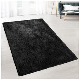 Floordirekt Shaggy-Teppich Prestige Schwarz