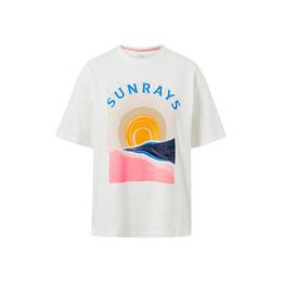 Tchibo T-Shirt mit Print - Offwhite - Gr.: XS