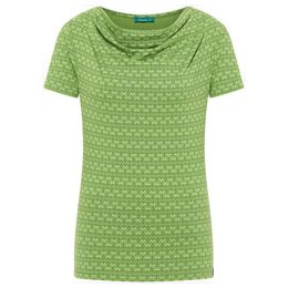 Tranquillo - Women's Stretch-Jersey mit Wasserfallausschnitt - T-Shirt Gr XS grün