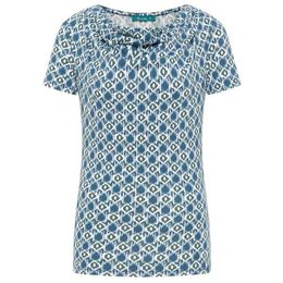 Tranquillo - Women's Stretch-Jersey mit Wasserfallausschnitt - T-Shirt Gr XS grau